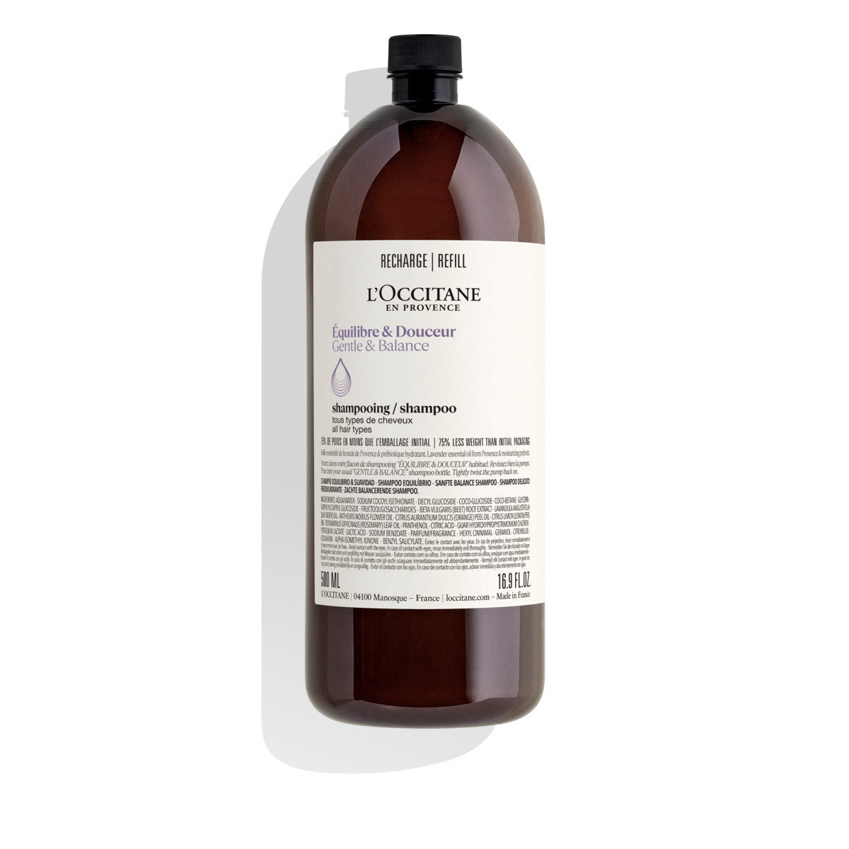 Gentle & Balance Shampoo Refill 500ml | L'OCCITANE UK